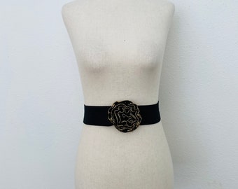 Black Statement Belt - Etsy