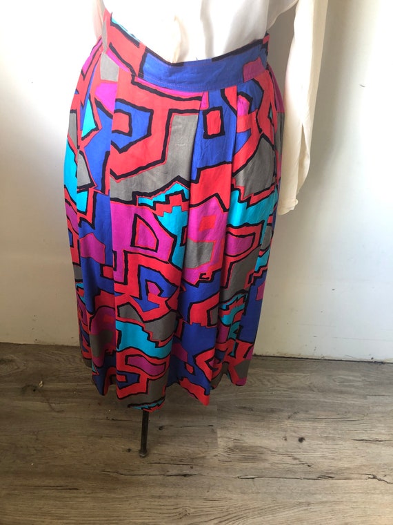 abstract mod print midi - Gem