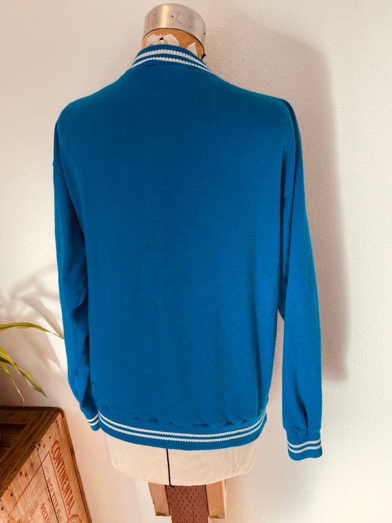 1970s Cycles Gitane Tracksuit top. Blue and white. Fr… - Gem