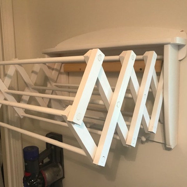 Wall Mounted Drying Rack - Etsy