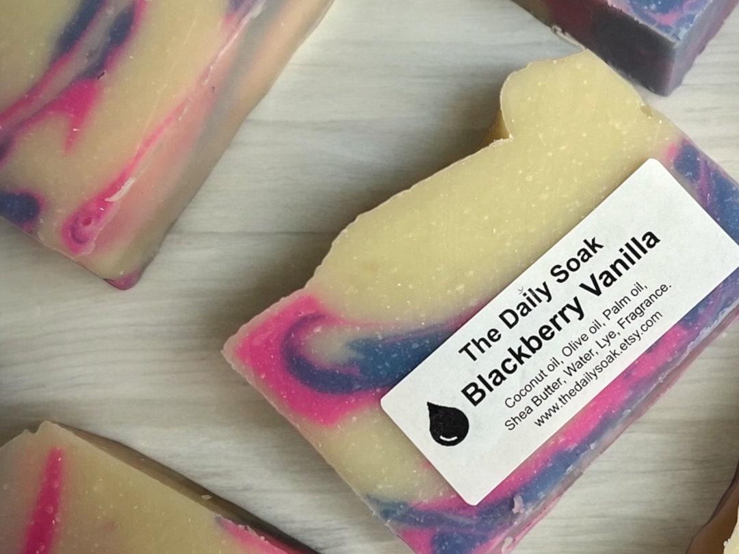 Bar Soap Blackberry Vanilla Handmade Soap, Natural Bar Soap, - Etsy