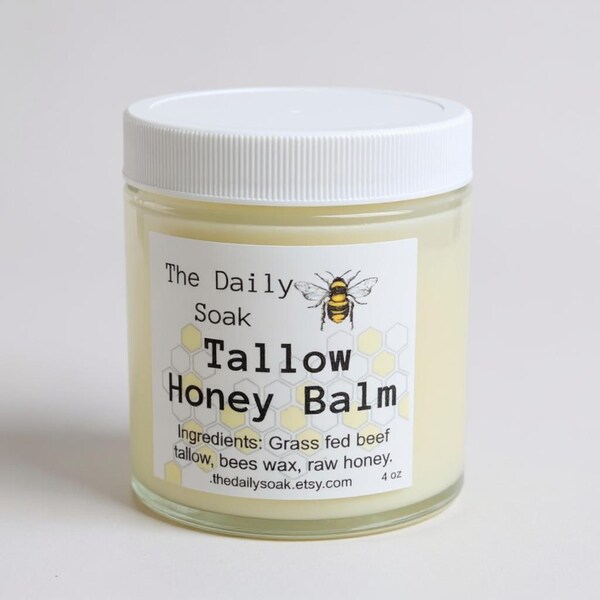 Raw Honey Tallow Balm - Etsy