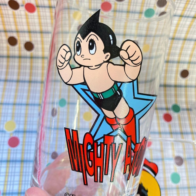 Vintage Tezuka Osamu Glass Astro Boy, Kimba, Princess Knight From Japan ...