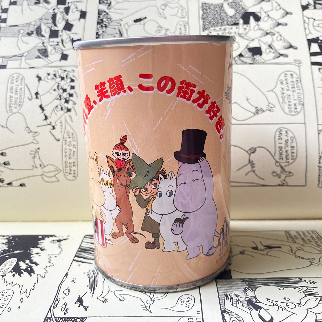 Kawaii Vintage 1990 Moomin Moominvalley Can Shaped Coin Bank From Japan ...