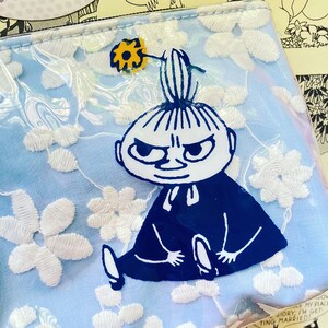 Kawaii Moomin' S Friend Little My Blue Floral Pouch Makeup Bag ...