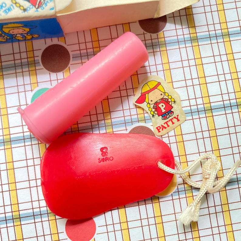 Kawaii Sanrio Patty & Jimmy 1976 Vintage Charm Toy Set Morinaga Caramel ...