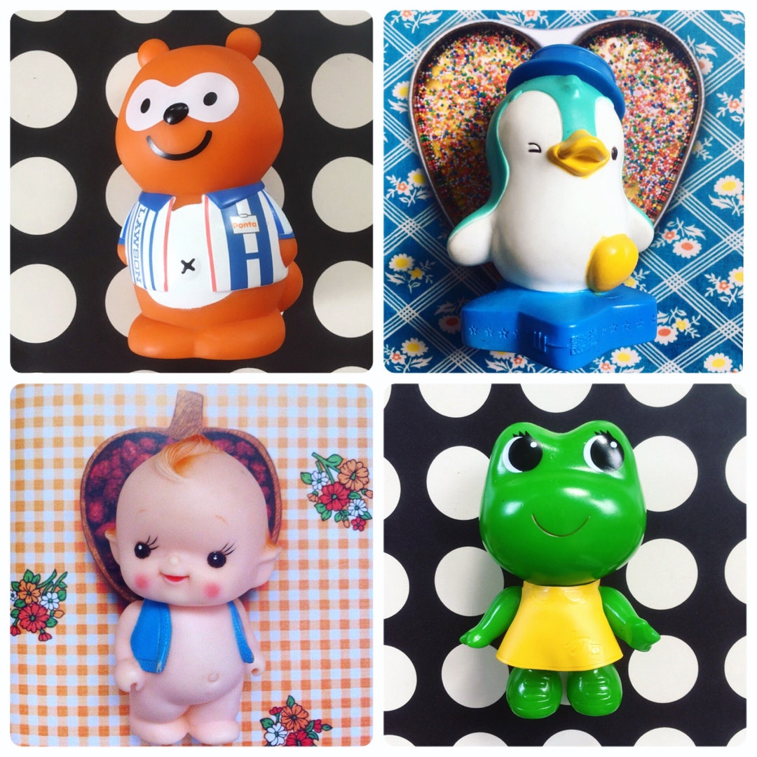 Kawaii Japanese Sofubi Mascot and Characters Rubber Toy / Plastic ...