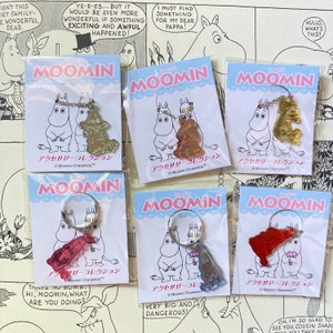 Kawaii Moomin Acrylic Jewelry Rings or Necklace or Bracelets From Japan ...