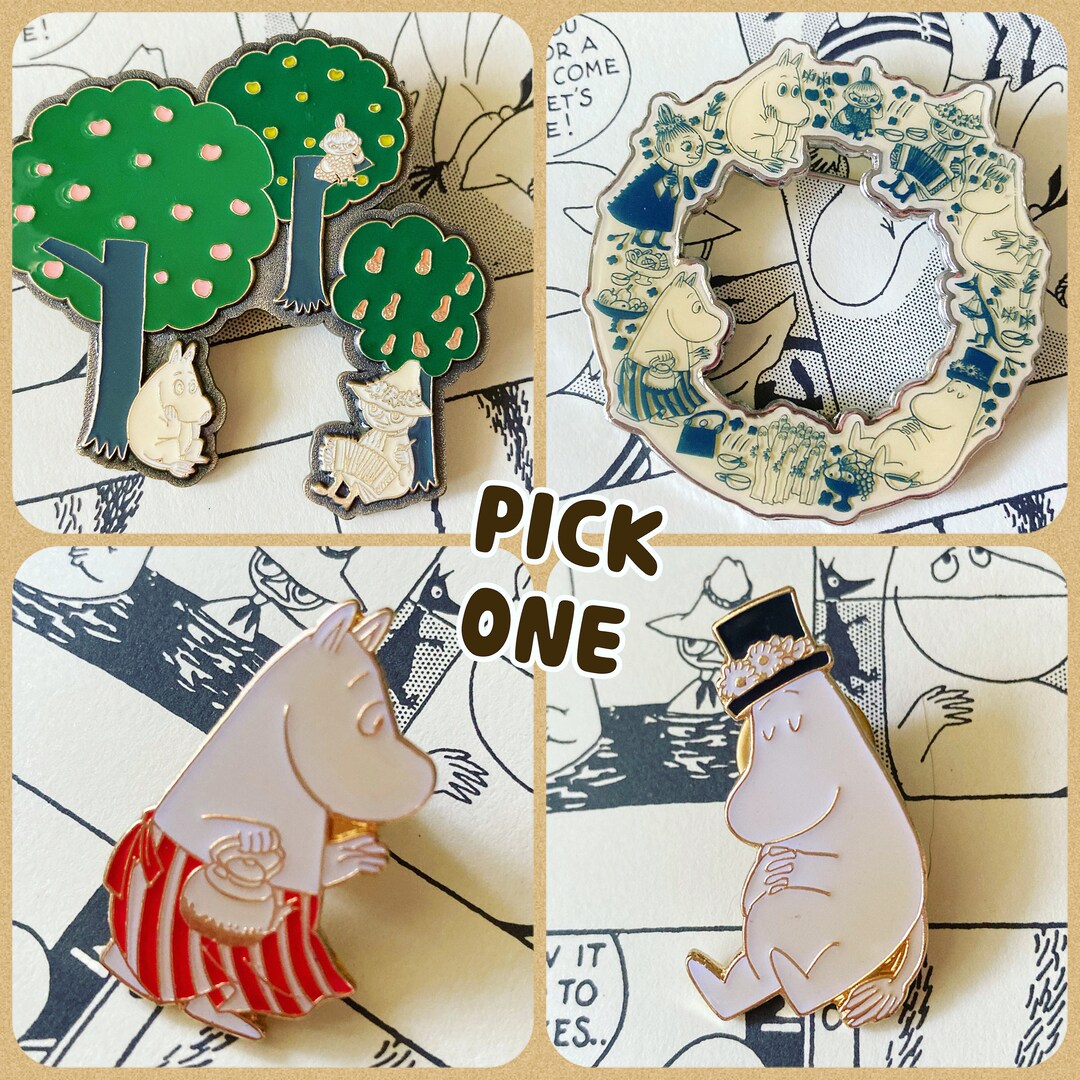 Kawaii Moomin Enamel Pin Brooch From Japan : PICK ONE - Etsy