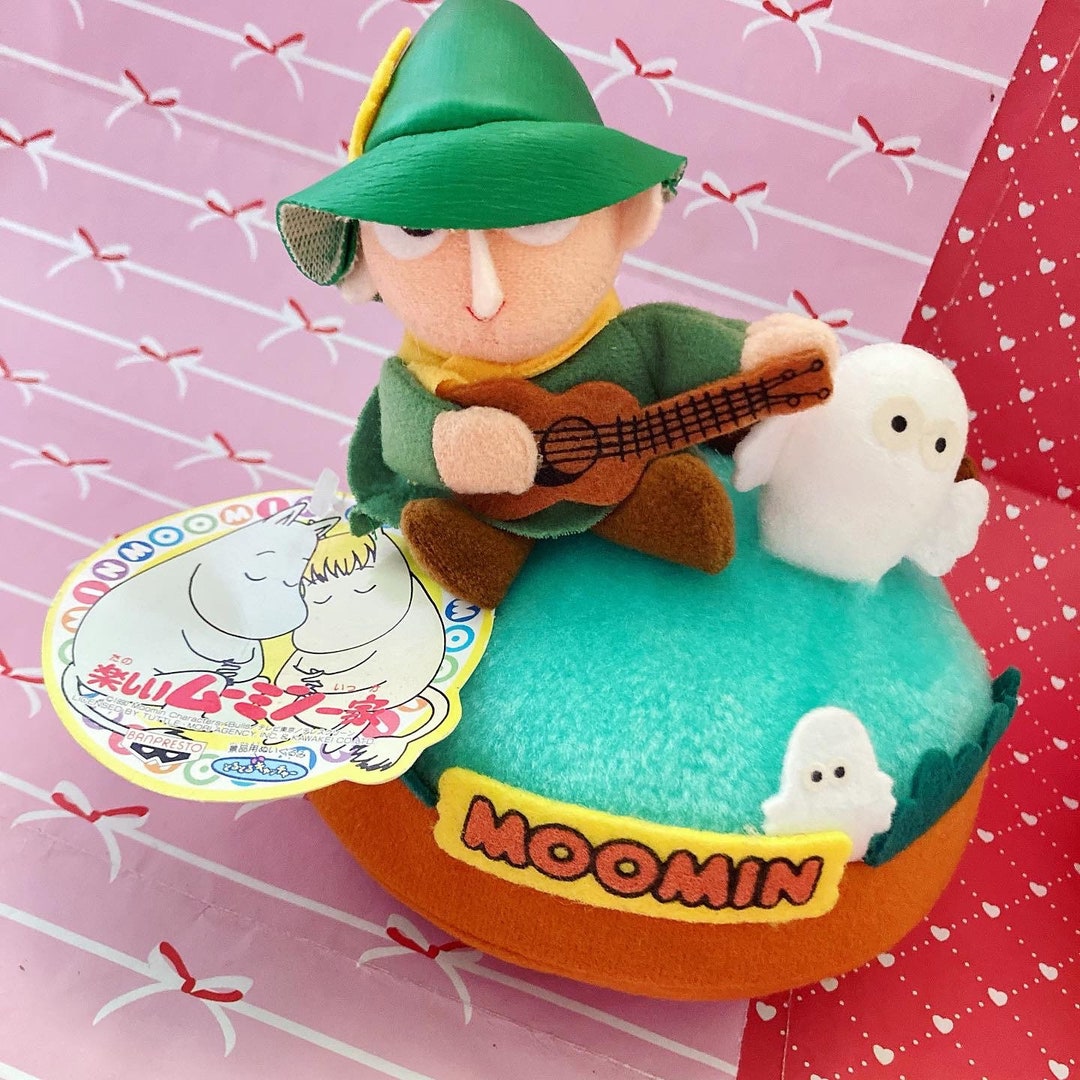 Kawaii Vintage 90's Snufkin & Hattifatteners ( Moomin ) Plushie Toy ...