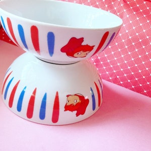 Kawaii Ponyo on the Cliff Studio Ghibli Bowl (for Noodle Ramen Udon ...