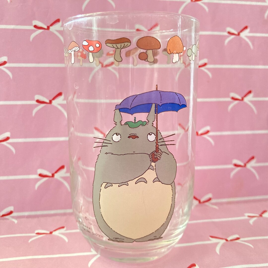 Kawaii My Neighbor Totoro / Totoro With Umbrella Drinking Glass Hayao ...
