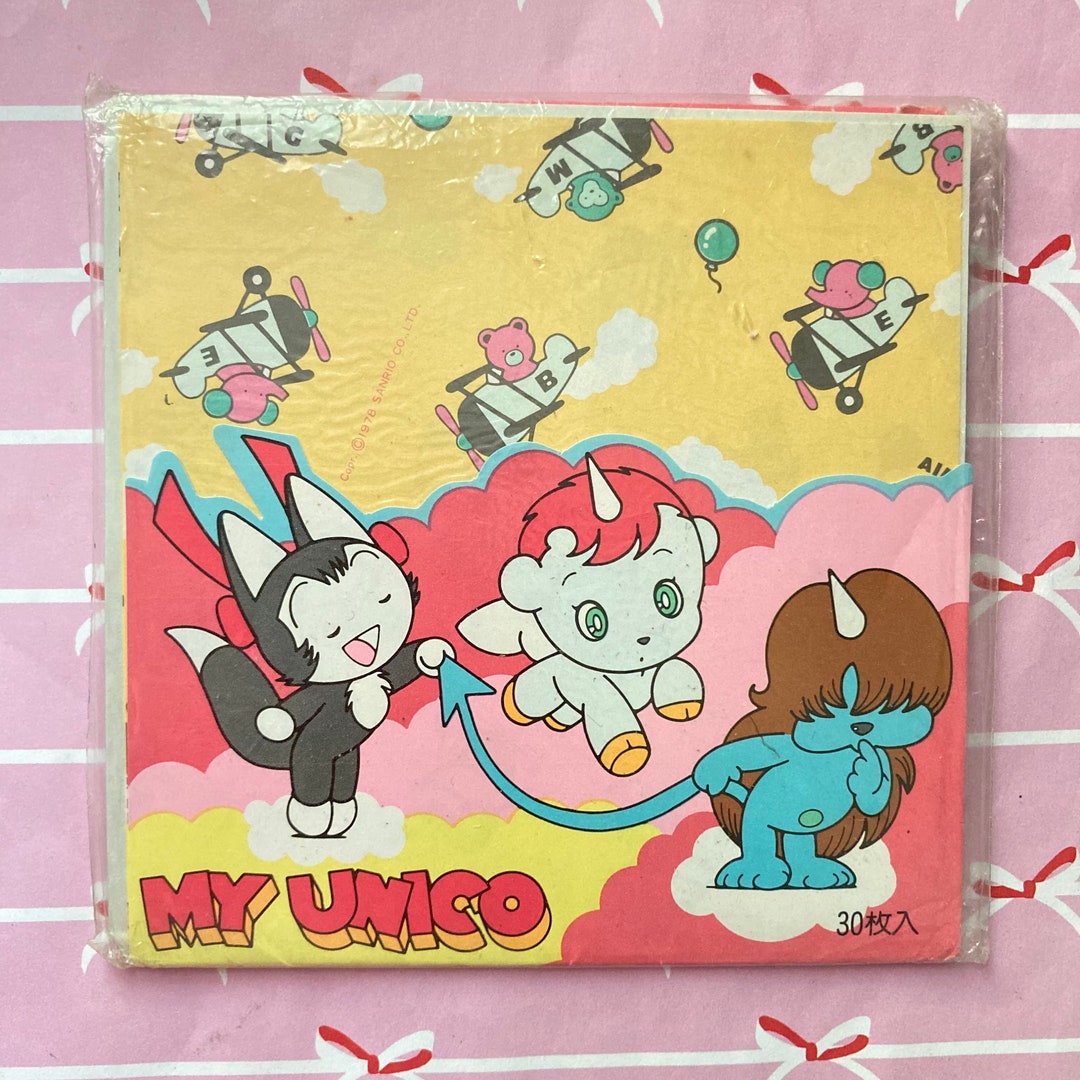 Kawaii Unico Unicorn Anime Character by Tezuka Osamu Vintage 1970s ...