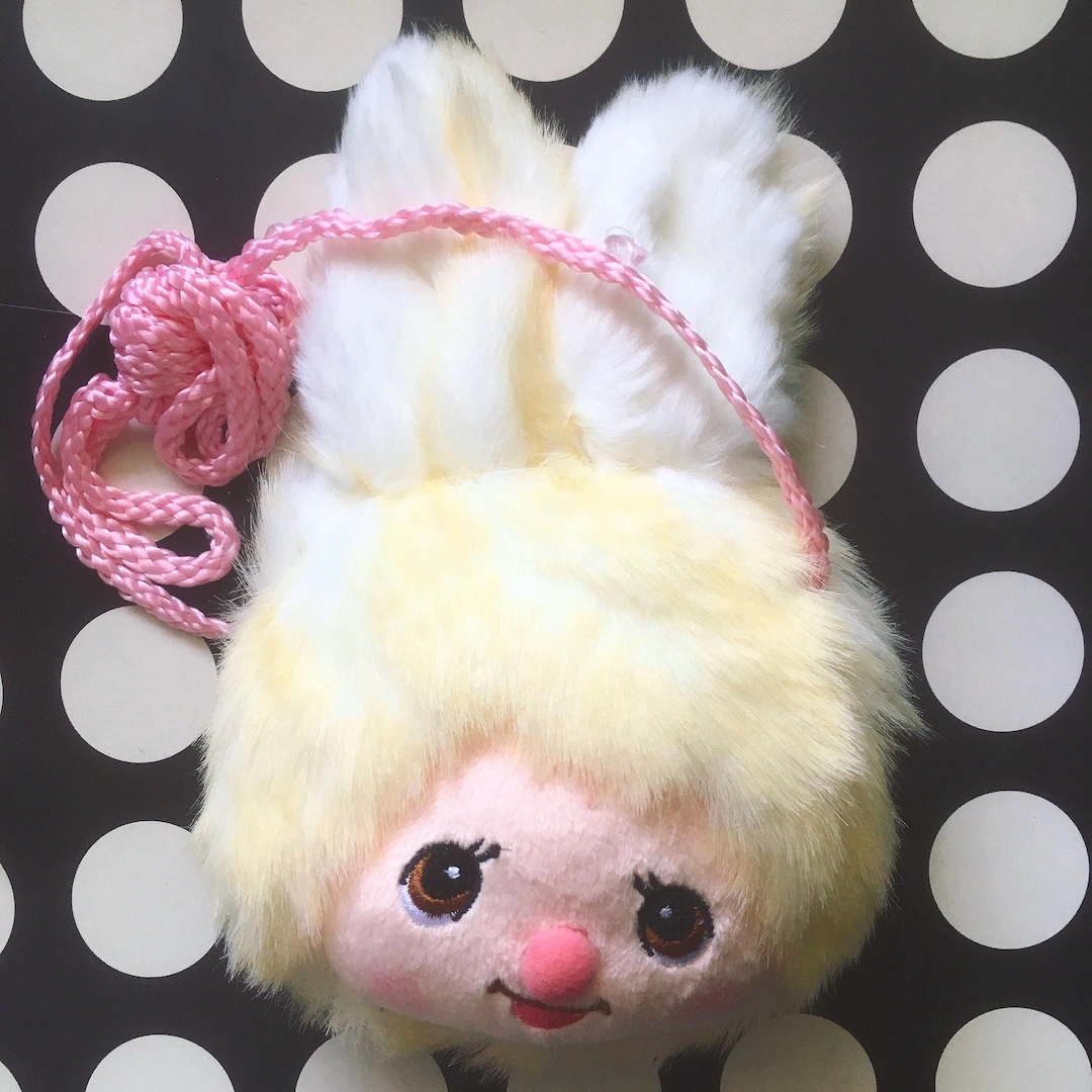 Kawaii Monchhichi Clone Yellow Bunny Rabbit Small Sling Bag / Purse ...