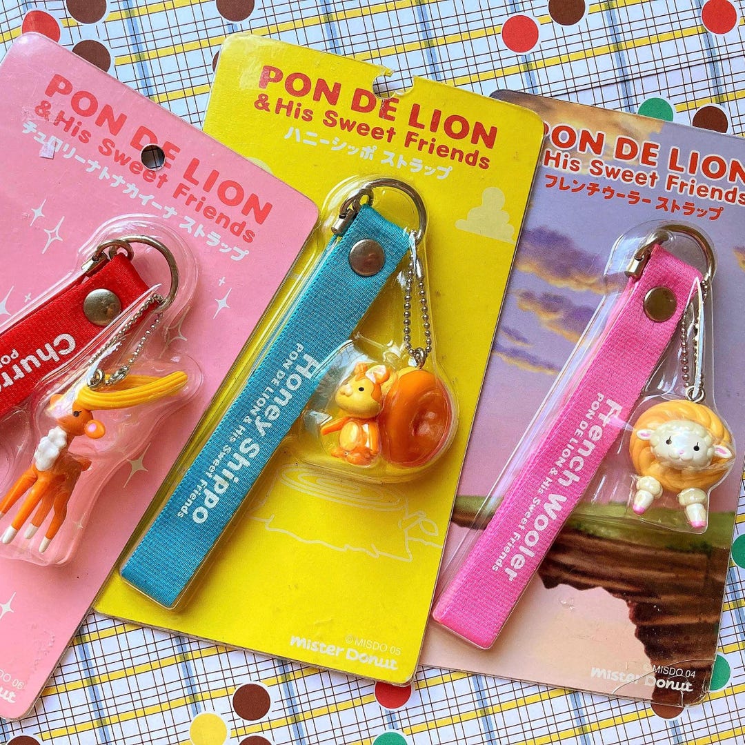 Kawaii Set of PON DE LION & His Sweet Friends From Mister Donut Animal ...
