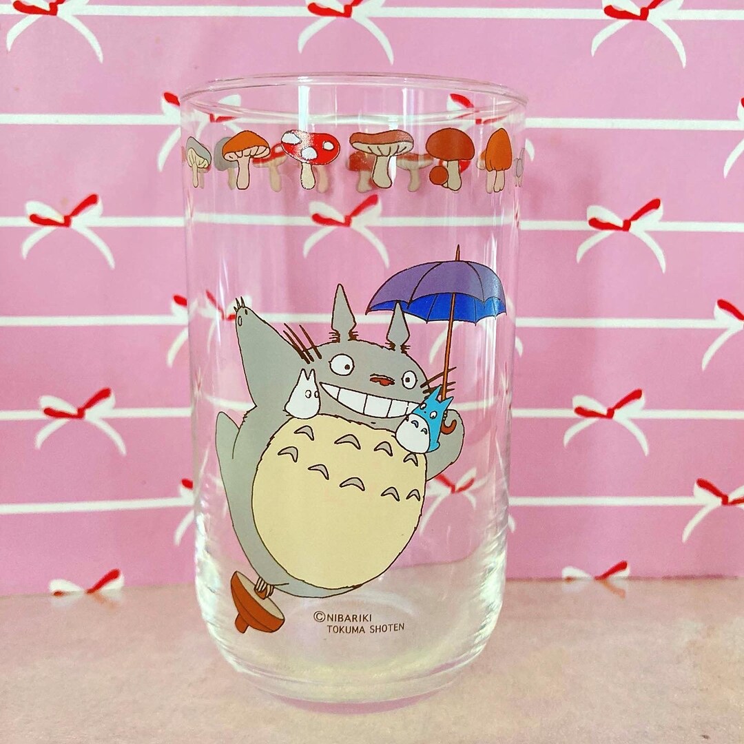 Kawaii My Neighbor Totoro Drinking Glass Hayao Miyazaki Ghibli Studio ...