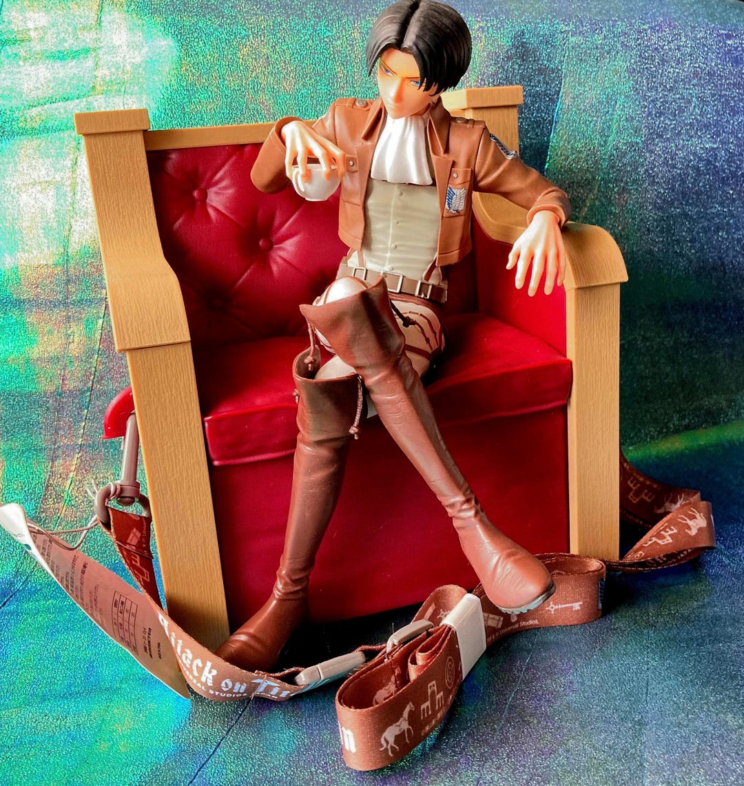 Levi Ackerman Attack on Titan Anime Popcorn Bucket Figure USJ Japan ...