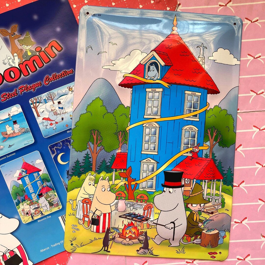 Kawaii Moominhouse Moomin House Decorative Steel Plaque Collection From ...