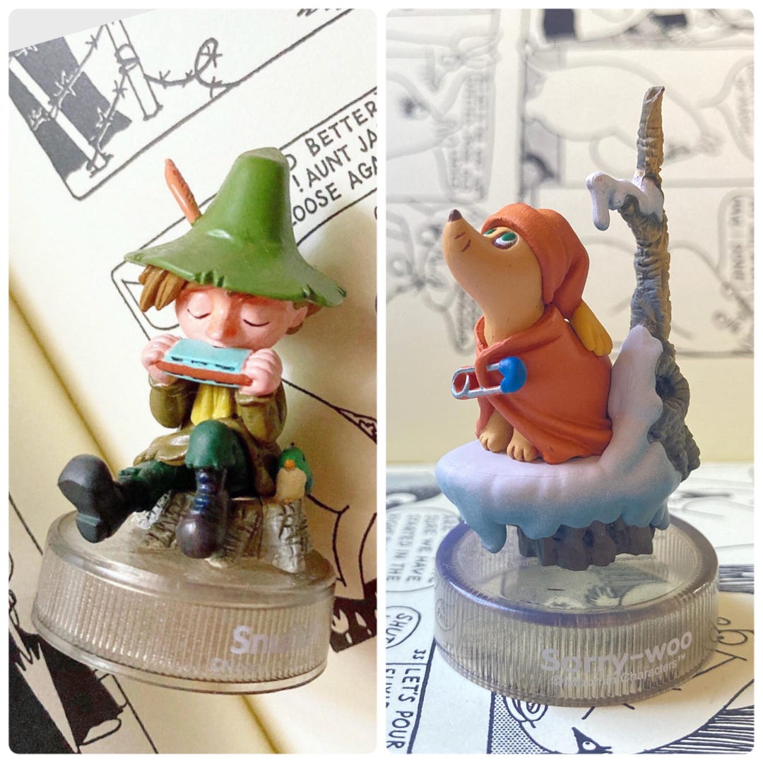 Kawaii Snufkin OR Sorry-oo Mini Model Figure Figurine Toy / Bottle Cap ...