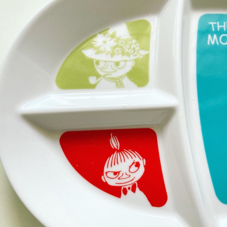 Kawaii Moomin With Snufkin & Snorkmaiden Cermaic Porcelain Meal Plate ...