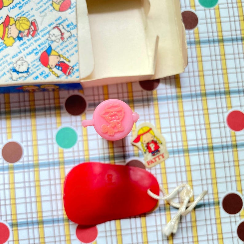 Kawaii Sanrio Patty & Jimmy 1976 Vintage Charm Toy Set Morinaga Caramel ...