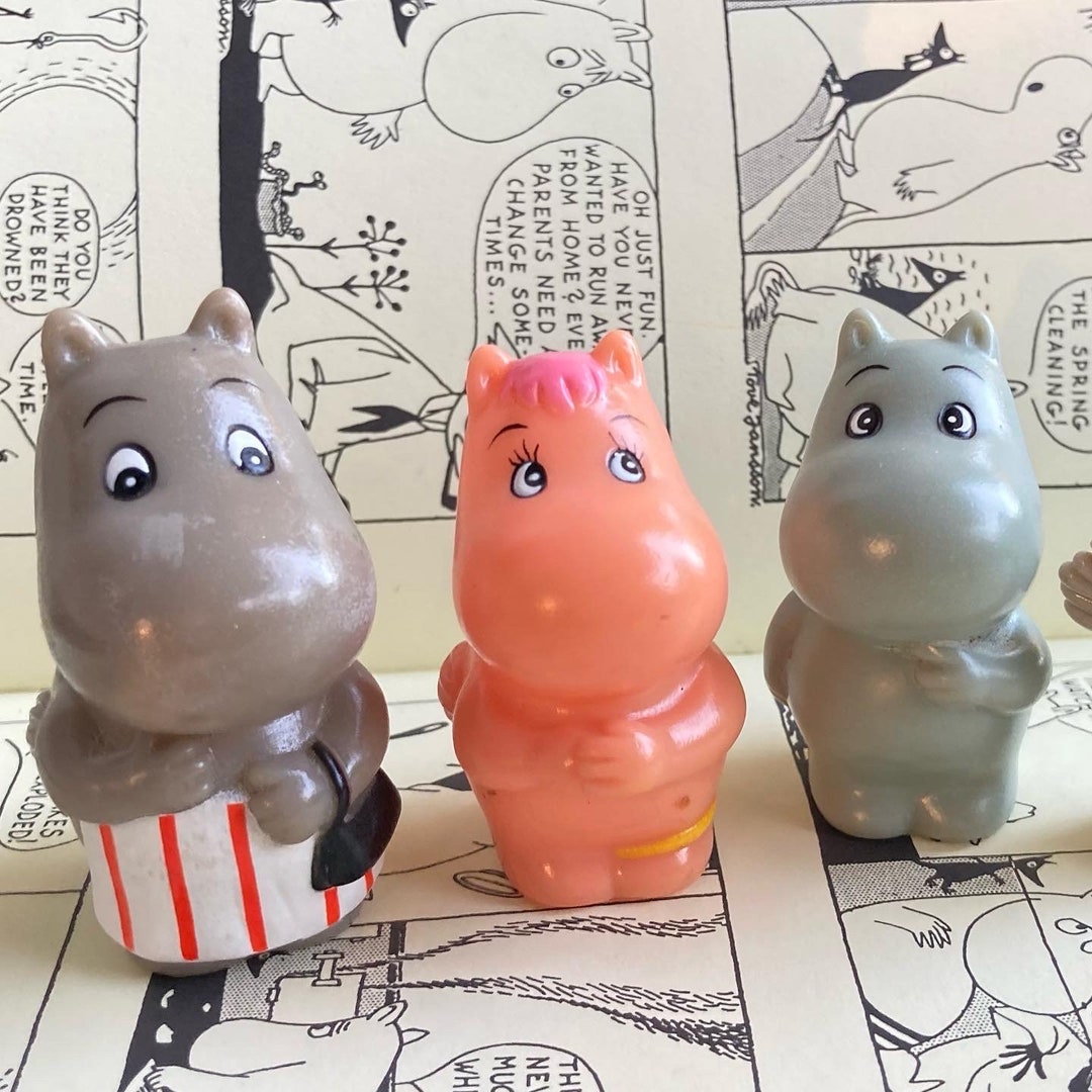 Kawaii Vintage 70s-80s Moomin Moominmamma Snorkmaiden Soft Vinyl Rubber ...