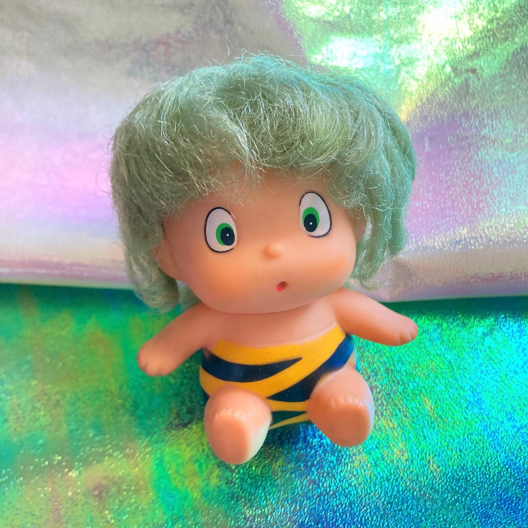 Kawaii Rare Ten Chan Lum Invader / Urusei Yatsura Popy Vintage Rubber ...
