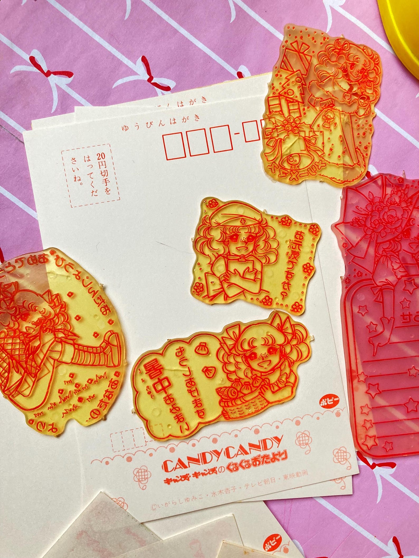 Kawaii Vintage Retro Candy Candy Yumiko Igarashi Drawing Trace Transfer ...
