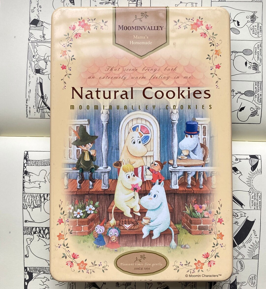 Kawaii Moomin Moominvalley Canister Aluminum Can Tin Cookie Box ...