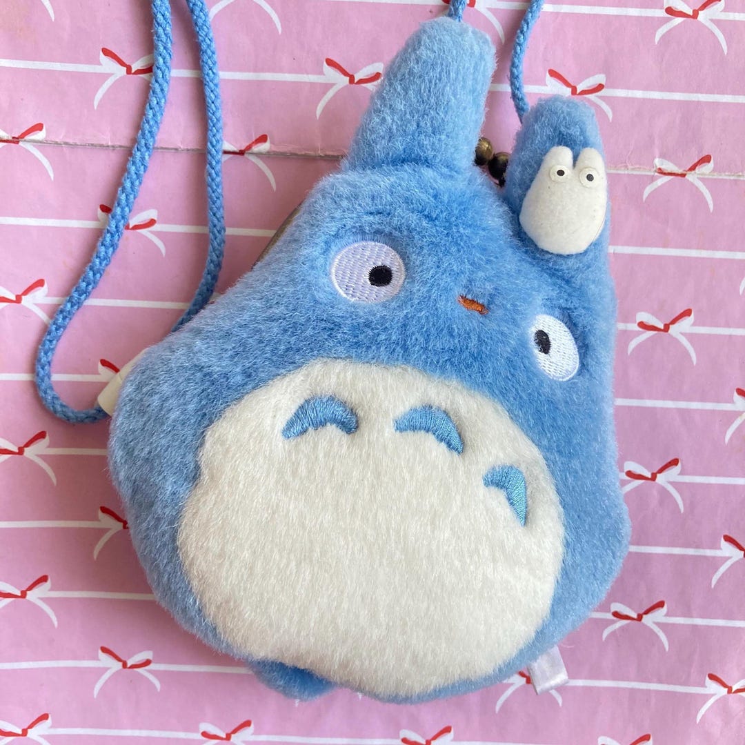 Kawaii My Neighbor Totoro Blue Chu Totoro & White Chibi Totoro Sling ...