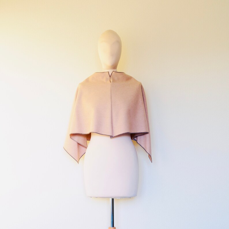 Beige Wool Cape Wool Poncho White Wool Coat Shoulder Cape - Etsy