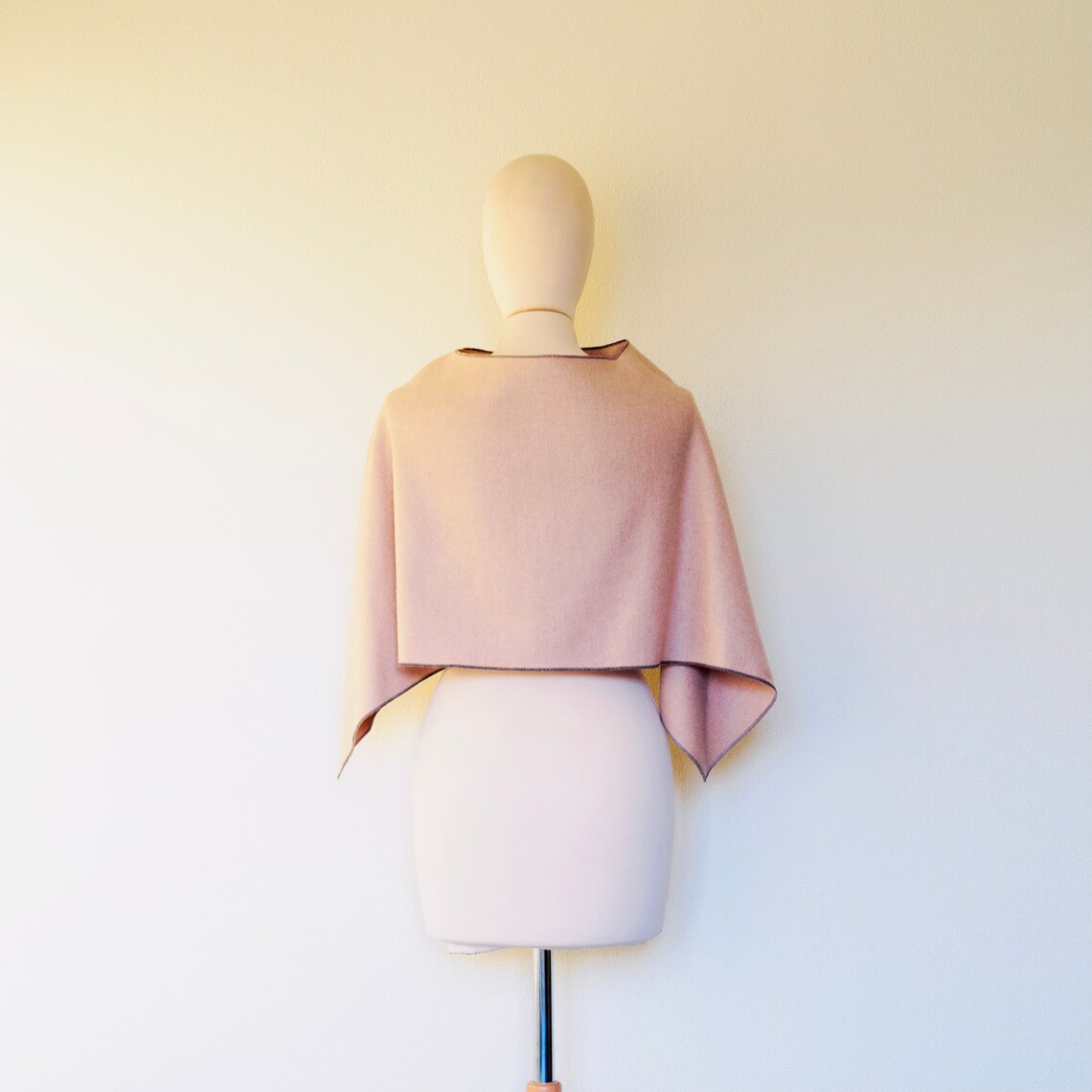 Beige Wool Cape Wool Poncho White Wool Coat Shoulder Cape - Etsy