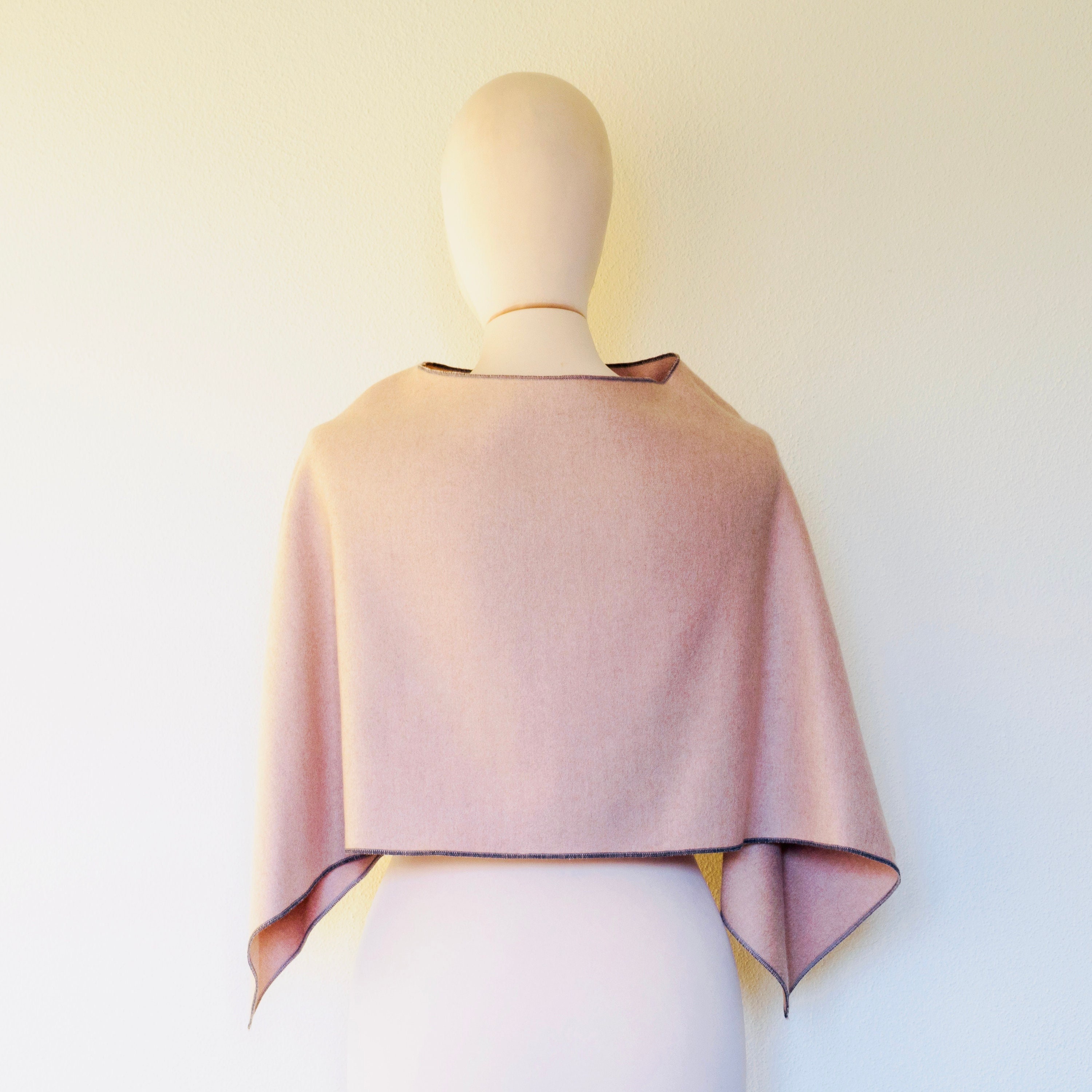 Beige Wool Cape Wool Poncho White Wool Coat Shoulder Cape - Etsy