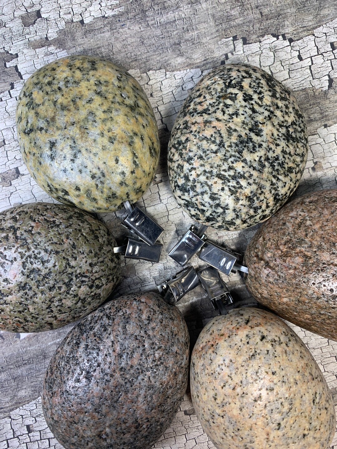 Stone Weights, 8 - 9 Oz, Outdoor Shade, Set of SIX Lake Superior Rock ...