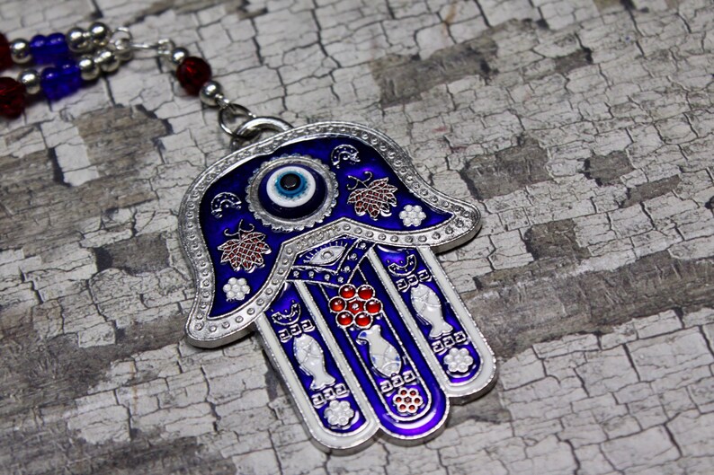 Hamsa Rear View Mirror Charm Hamsa Hand Spiritual Hand Yoga | Etsy
