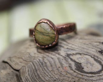 Natural stone ring | Etsy