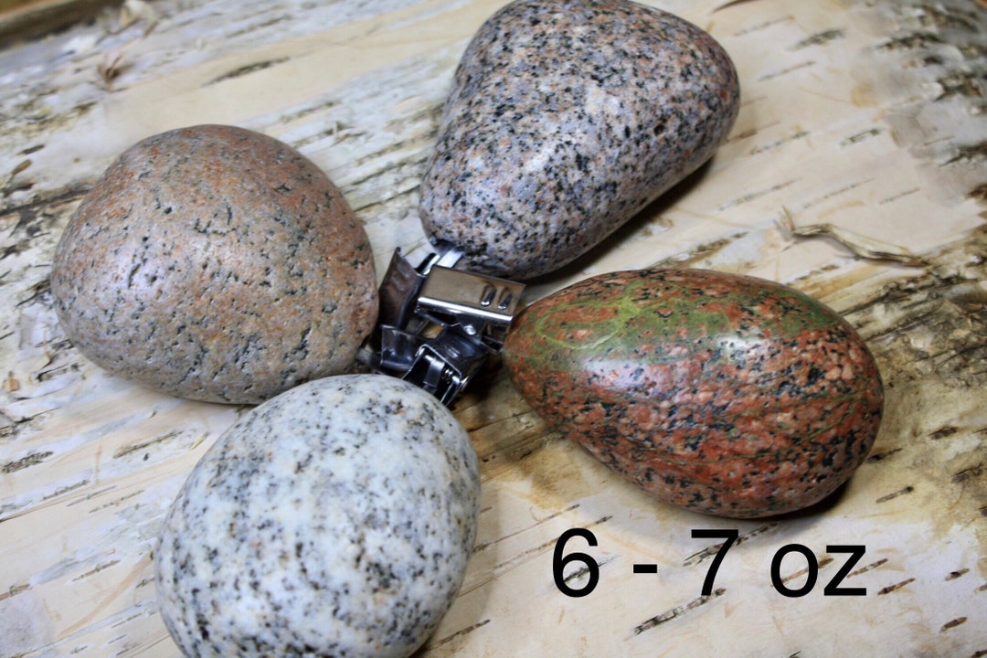 Stone Weights, 6 -7 Oz Weights, Shade, Lake Superior Rock Table Cloth ...