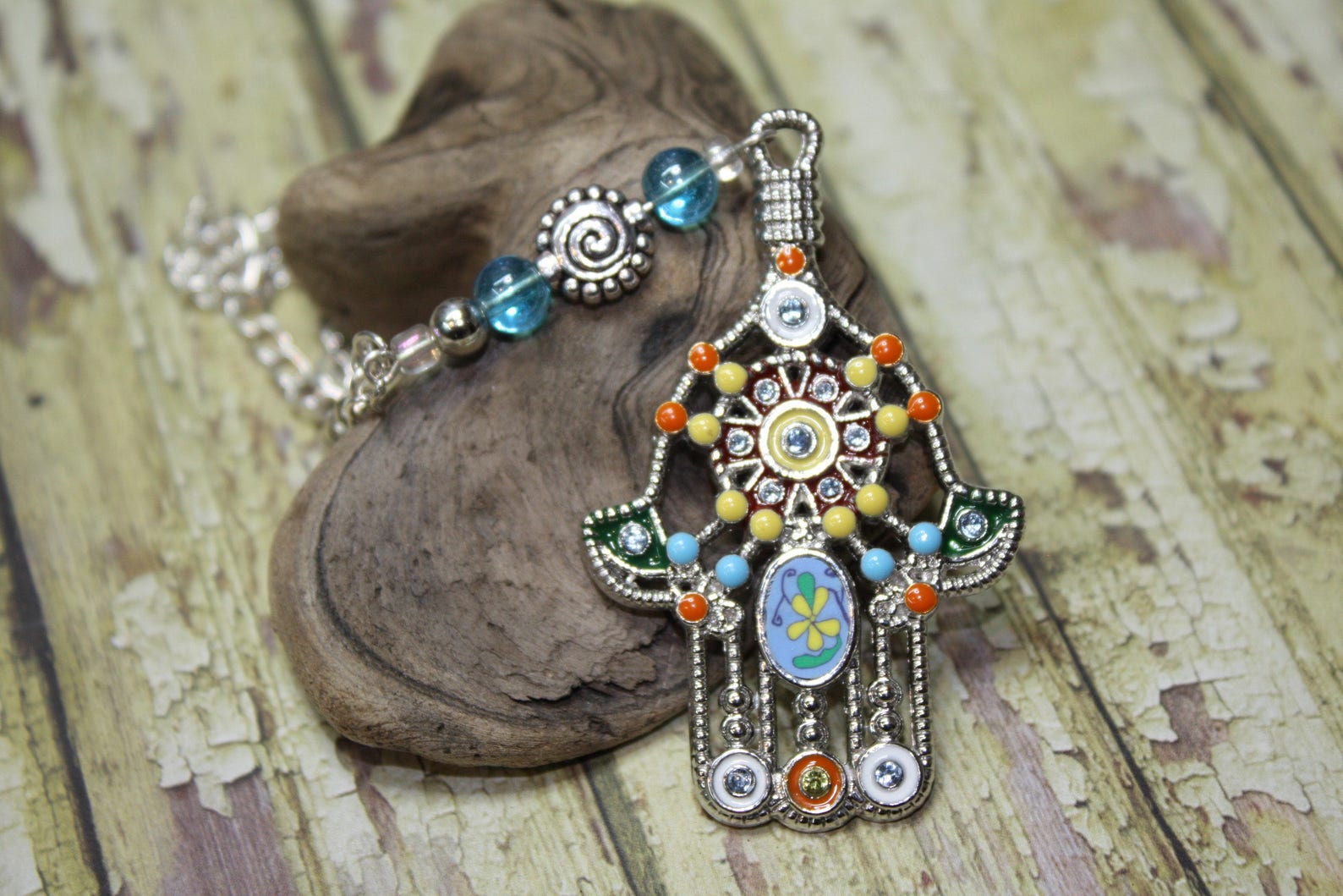 Hamsa Rear View Mirror Charm. Hamsa Hand Spiritual Hand Yoga - Etsy