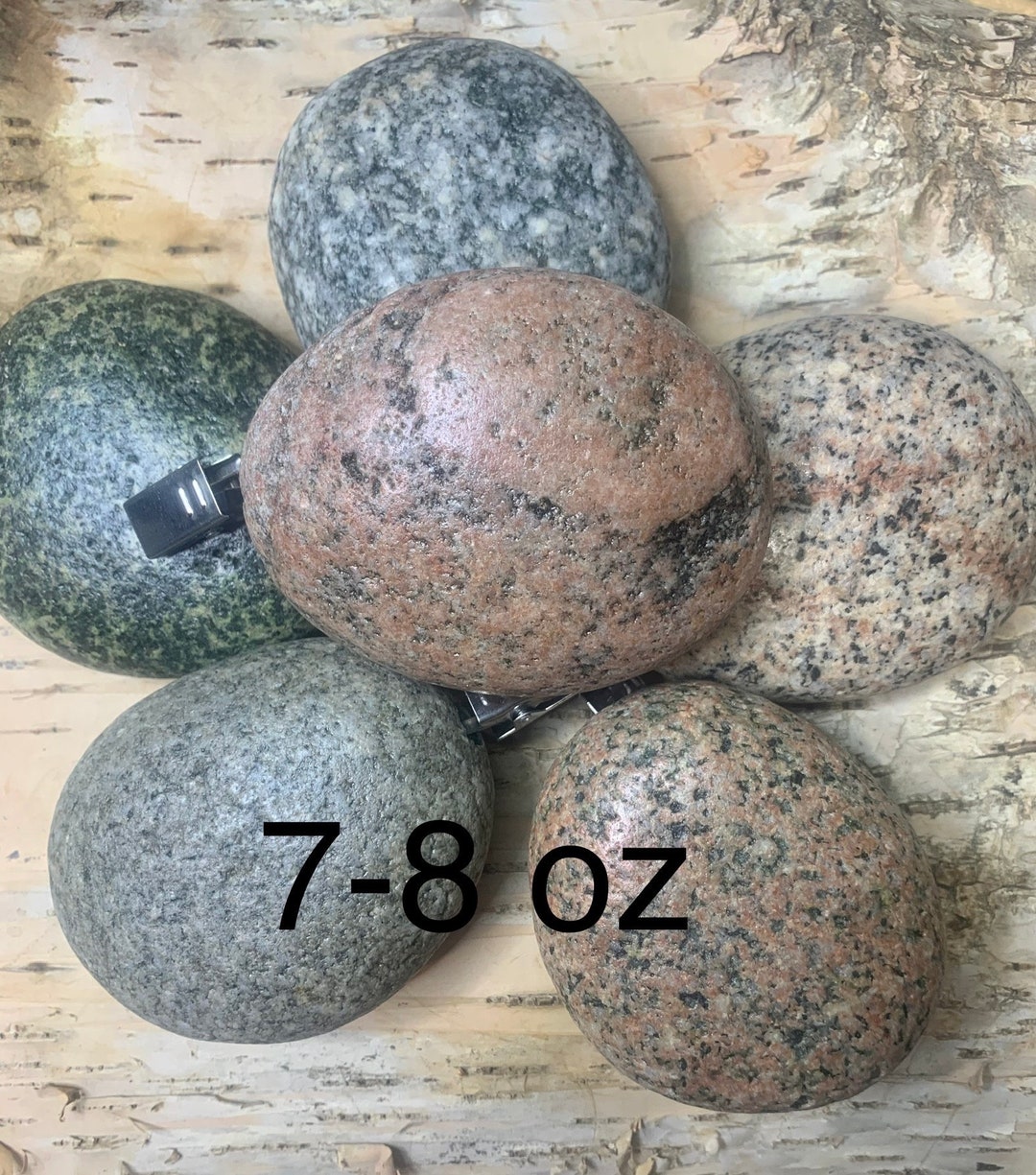 Stone Weights, Over 7 Oz, Outdoor Weights, Set of SIX Lake Superior ...