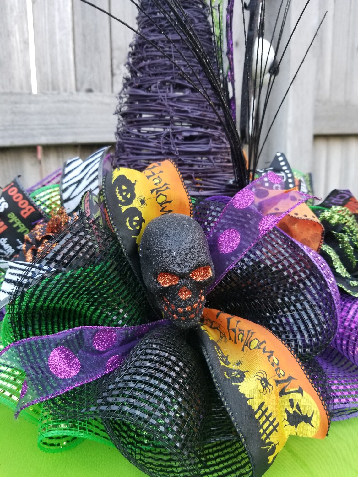 Halloween Haunted House Centerpiece, Floral Arrangement, Fall Decor ...