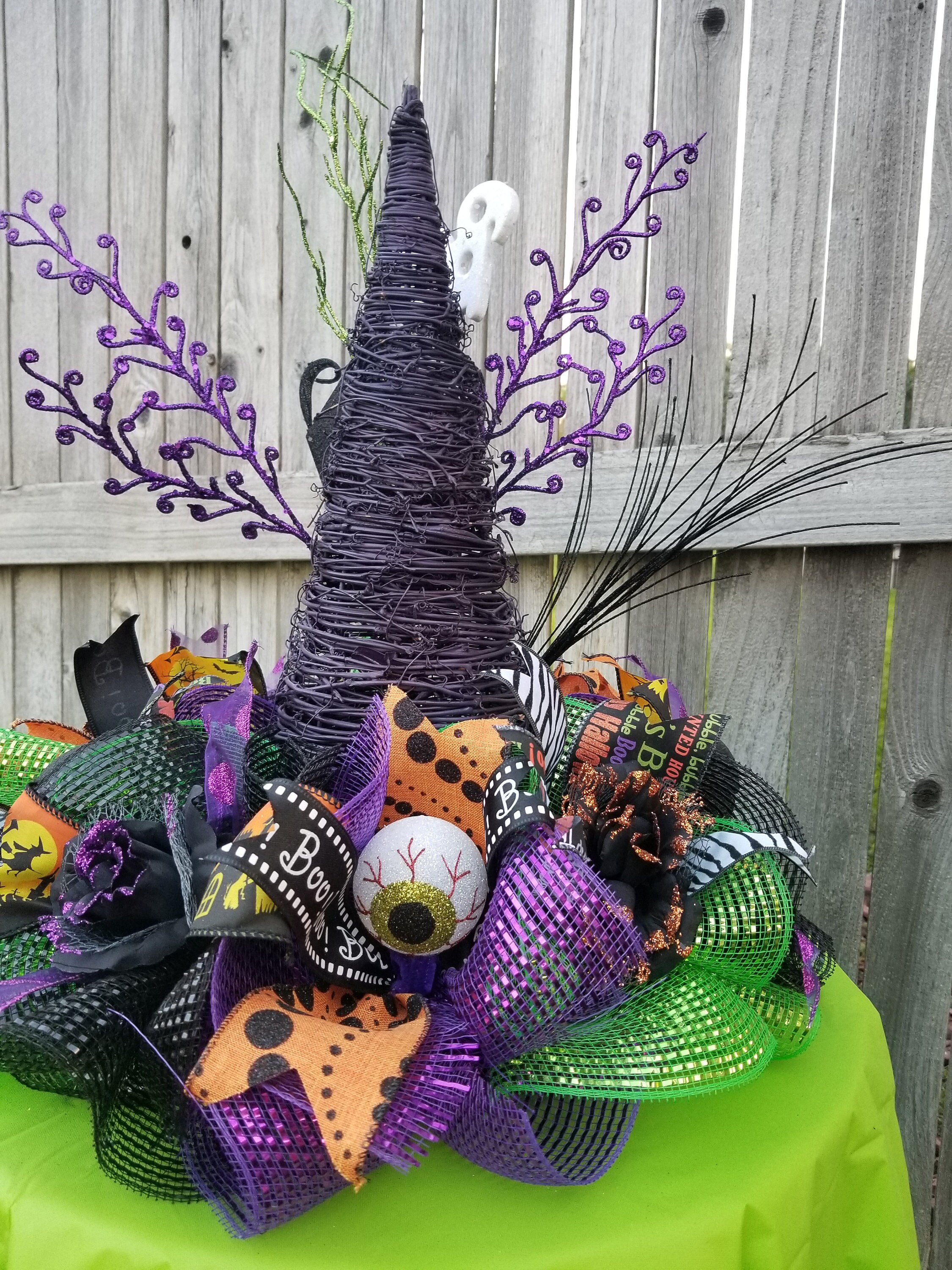 Halloween Haunted House Centerpiece, Floral Arrangement, Fall Decor ...