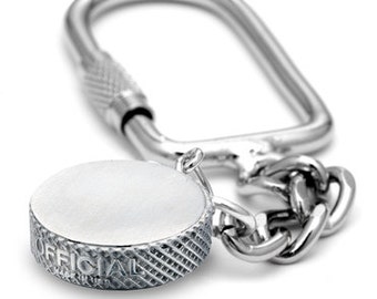 Silver Puck It Hockey Puck Necklace Sterling Silver Hockey Puck Charm ...