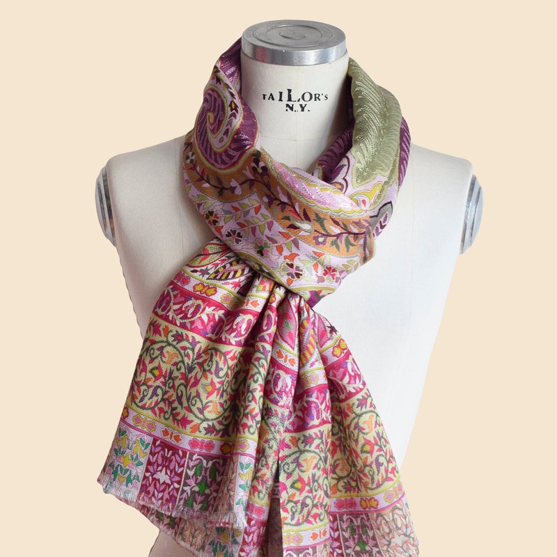 Indian Silk Scarf - Etsy