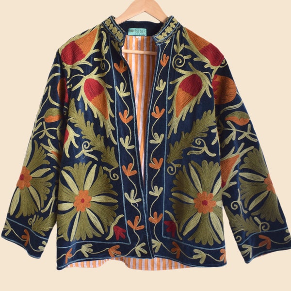 Embroidered Jacket - Etsy