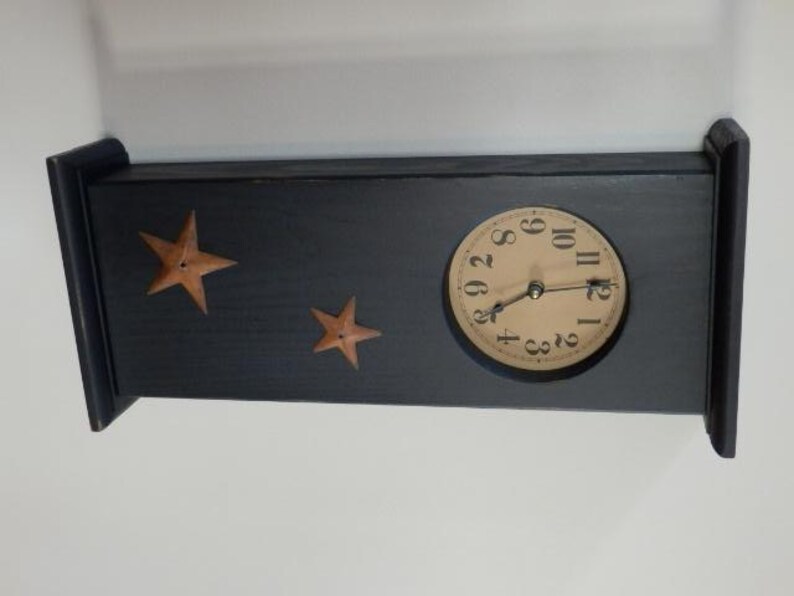 Primitive star Clock | Etsy