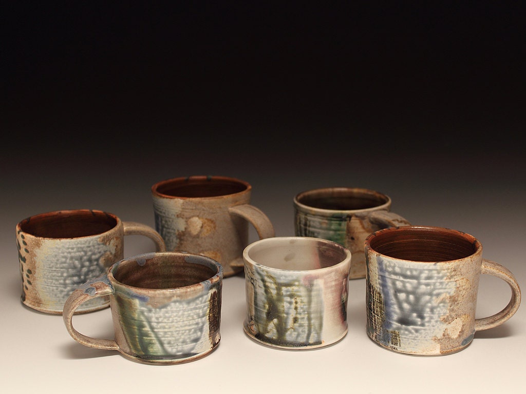 Pair of Stoneware Espresso Cups - Etsy