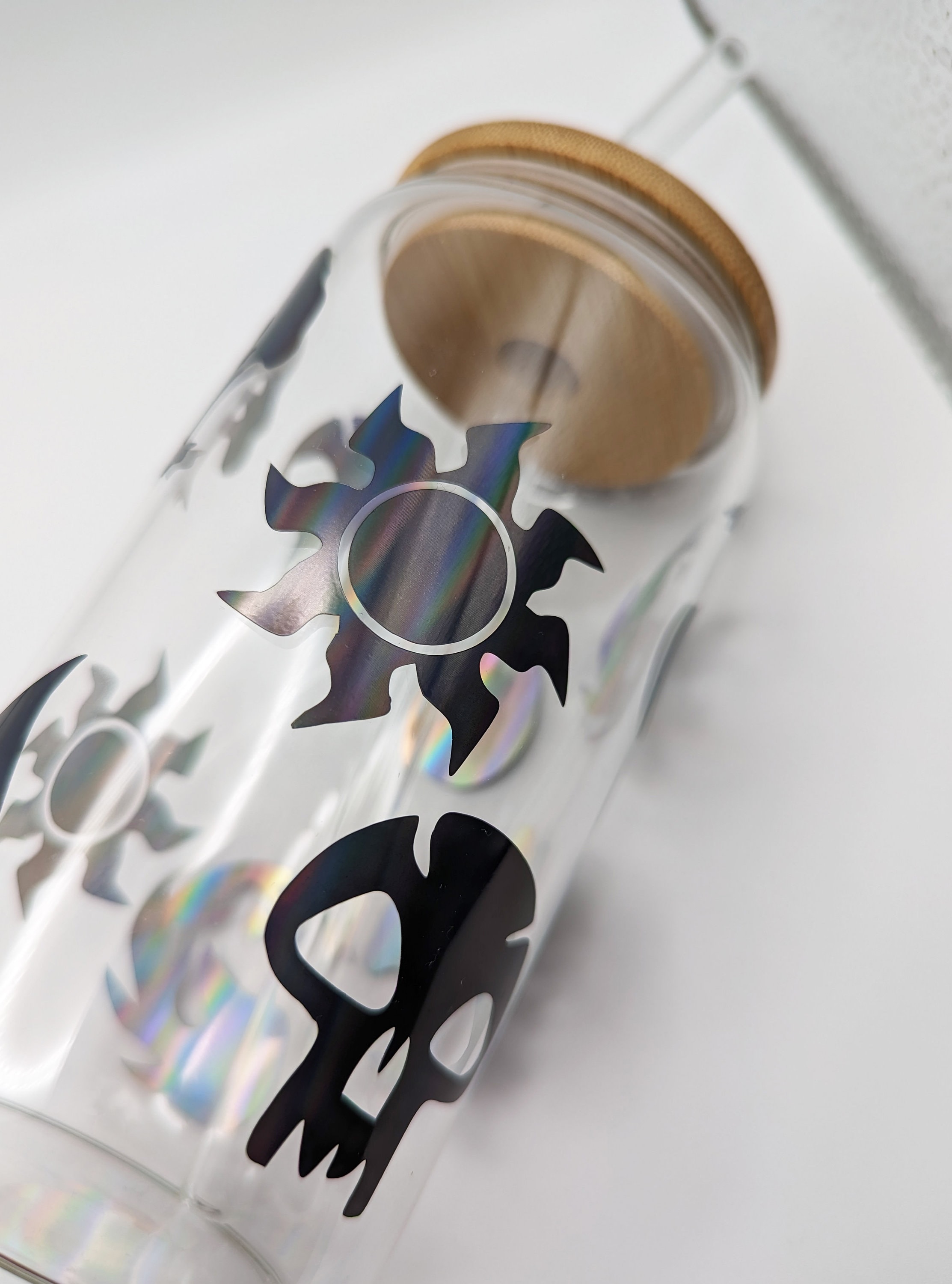 MTG Glass Magic the Gathering Glass Cup MTG Gift Iced Coffee Glass Cup ...