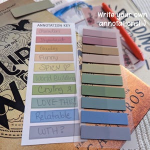 Book Annotation Kit for Book Lovers Annotation Supply Kit for Book ...