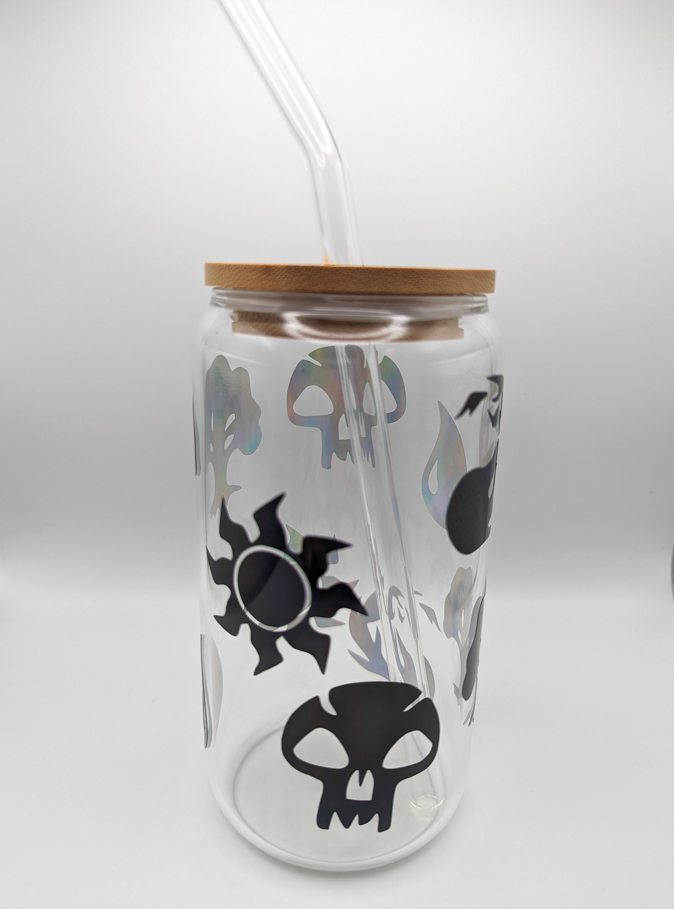 MTG Glass Magic the Gathering Glass Cup MTG Gift Iced Coffee Glass Cup ...