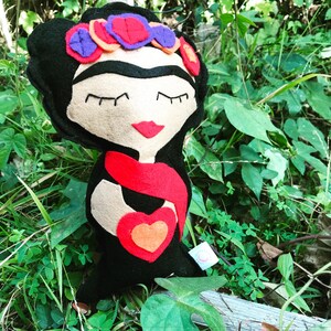 Frida Kahlo Stuff Toy +bandana+ and Plush Doll Baby Shower Gift - Etsy